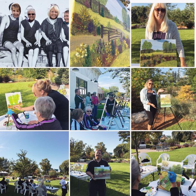 Oil Painting in the Gardens with Leanne Larson - Legacy of the Lakes Museum